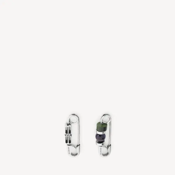 Balenciaga Bb Icon Beads Earrings - Green