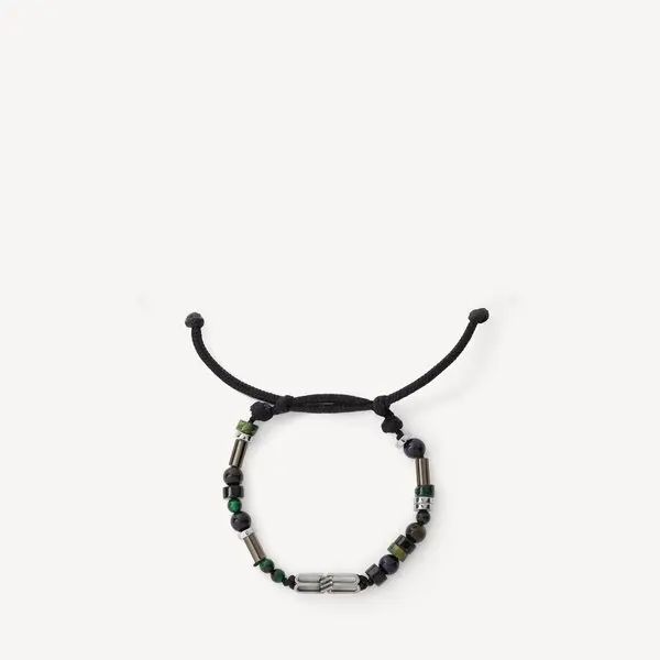 Balenciaga Bb Icon Beads Bracelet - Black