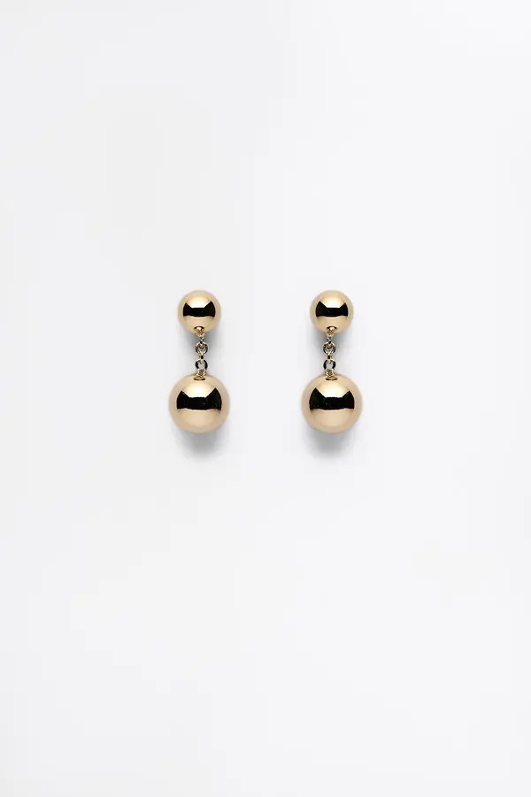 Scanlan Theodore Italian Sphere Drop Earrings - Light.gold