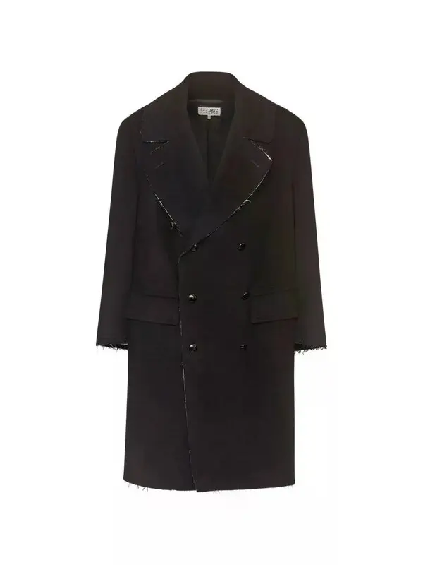 MAISON MARGIELA Raw-edge Wool Coat