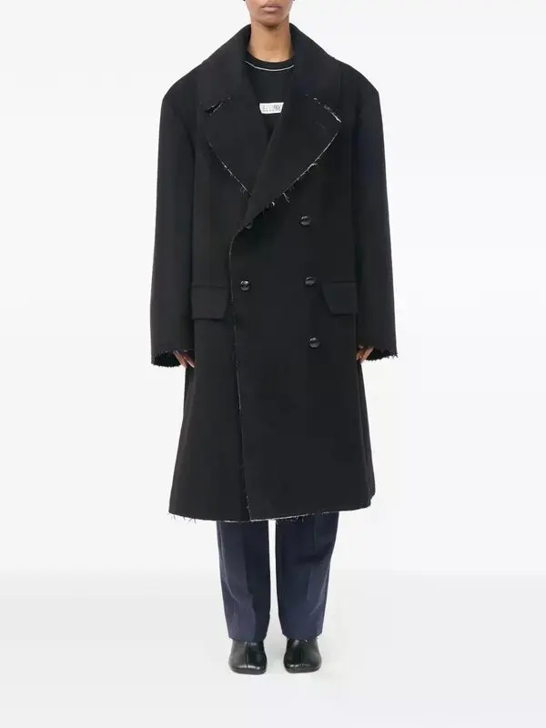 MAISON MARGIELA Raw-edge Wool Coat