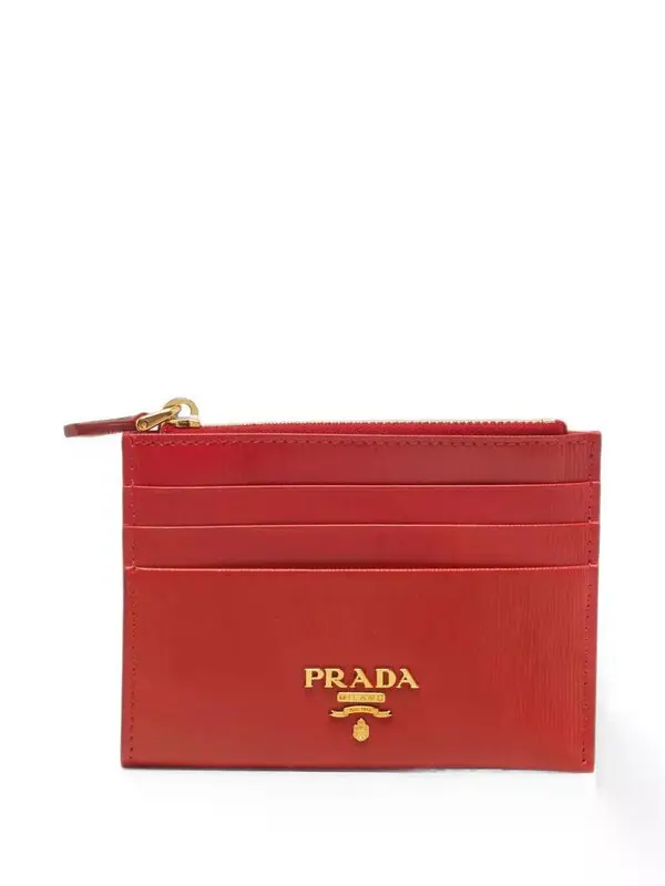 Prada Move Card Holder - Red