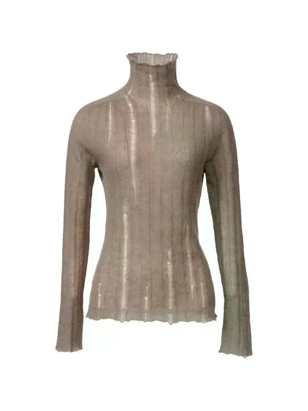 Fabiana Filippi Distressed Roll-neck Sweater