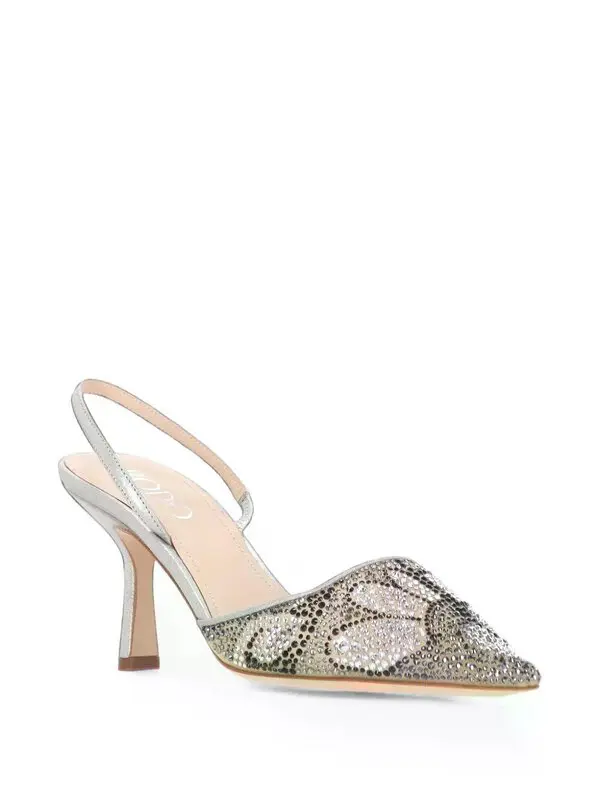 Rodo Crystal-embellished Slingback Pumps