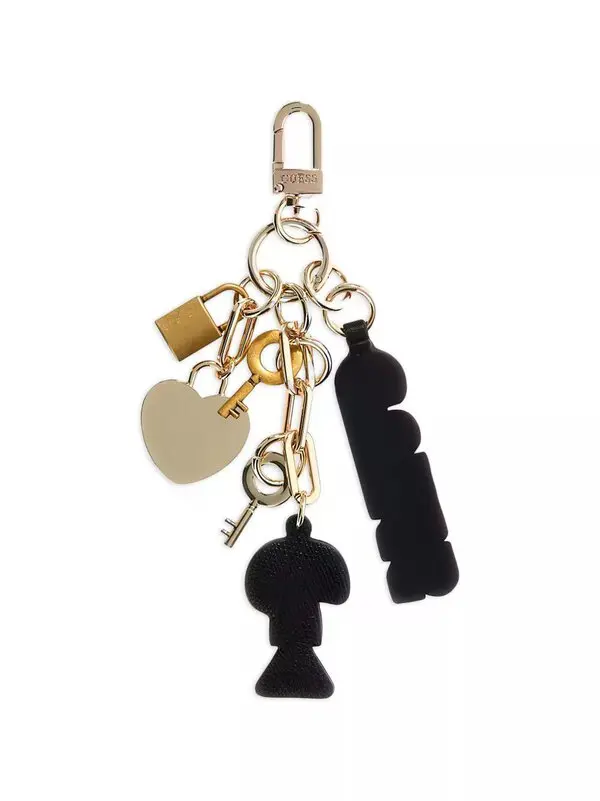 Guess Logo-charm Keychain