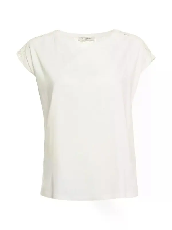 Valentino Garavani Floral Lace T-shirt - White