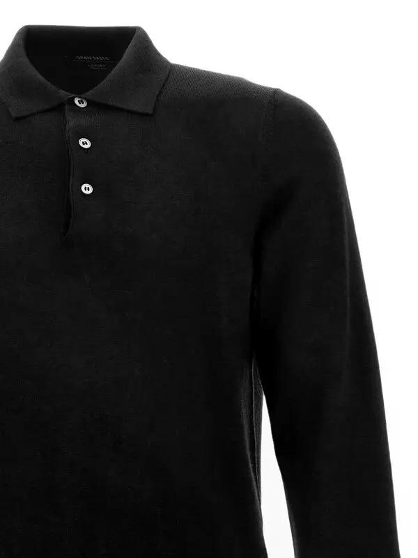 GRAN SASSO Button-down Polo Sweater