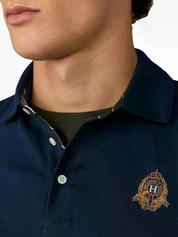 HACKETT LONDON Heritage Crest Long-sleeve Polo Shirt