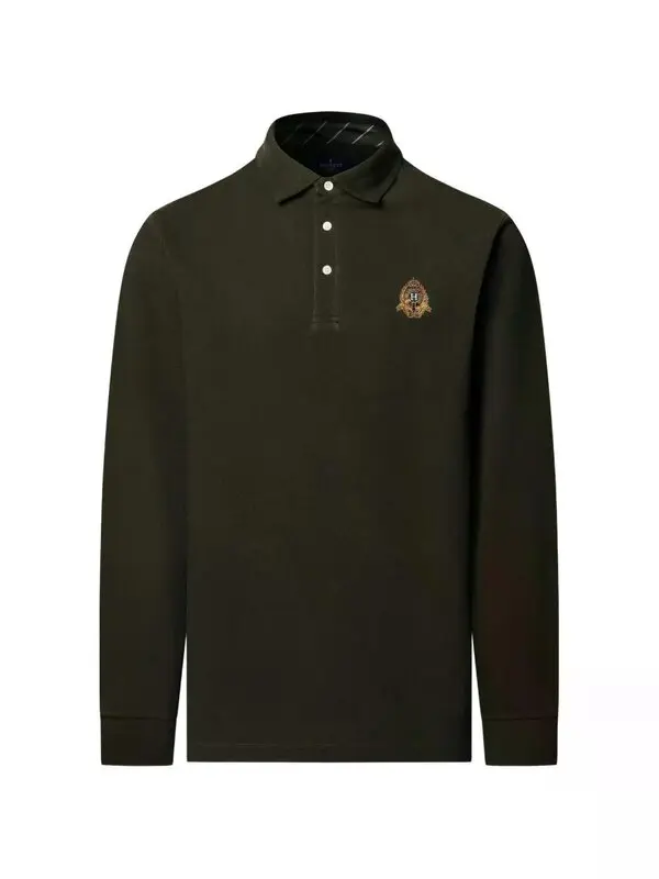 HACKETT LONDON Heritage Crest Long-sleeve Polo Shirt