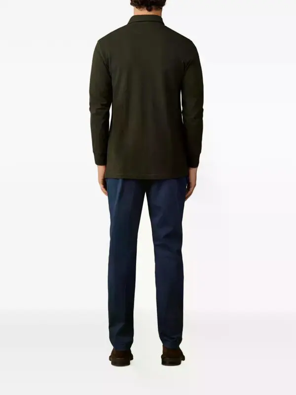 HACKETT LONDON Heritage Crest Long-sleeve Polo Shirt