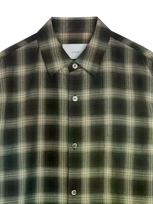 SSSTEIN Check-pattern Shirt