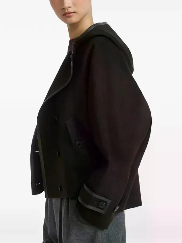 YVES SALOMON Hooded Cashmere Wool Jacket