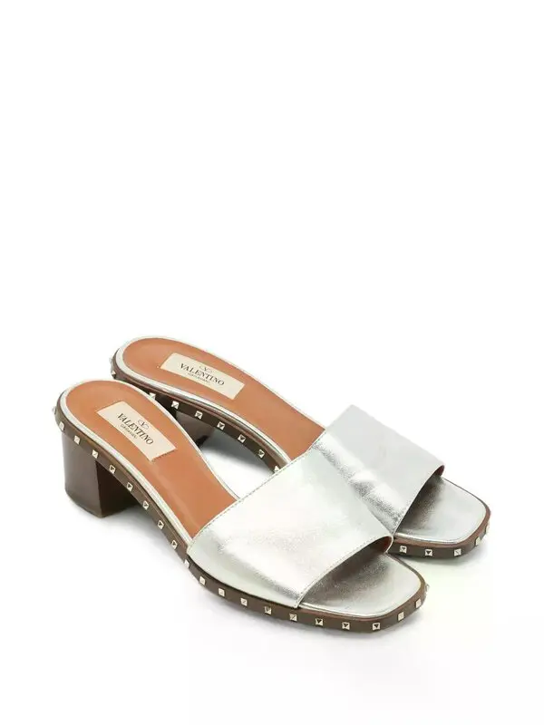 Valentino Garavani Soul Rockstud Sandals - Silver