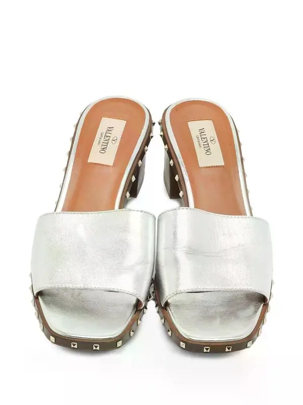 Valentino Garavani Soul Rockstud Sandals - Silver