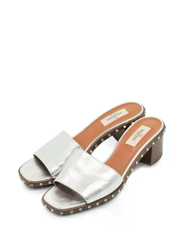 Valentino Garavani Soul Rockstud Sandals - Silver