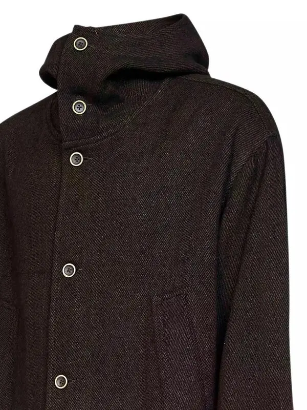 UMA WANG Buttoned Hooded Jacket