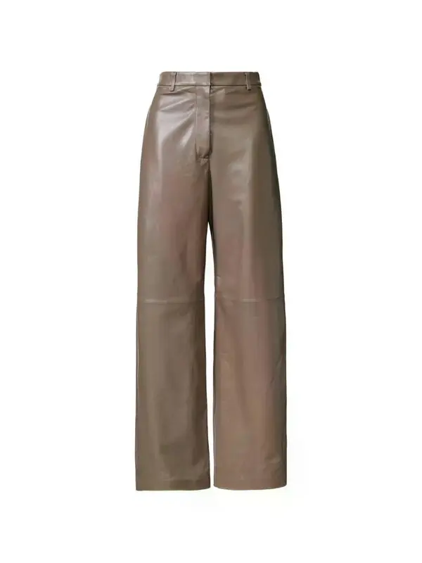 Fabiana Filippi Leather Palazzo Trousers
