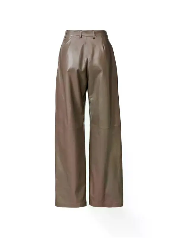 Fabiana Filippi Leather Palazzo Trousers