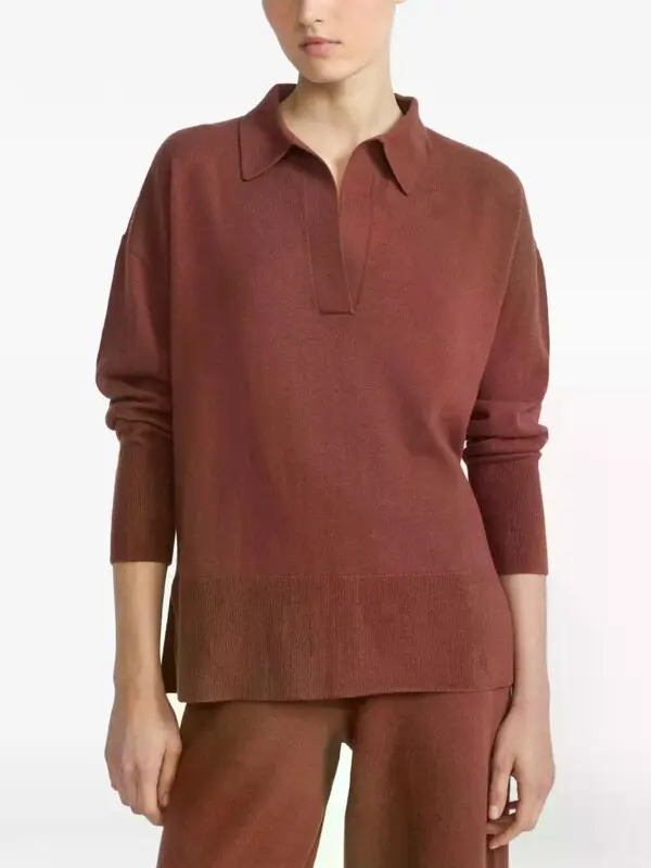 YVES SALOMON Polo-collar Sweater