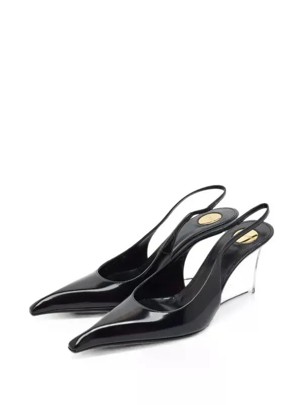 Saint Laurent Miller Wedge Slingback Pumps