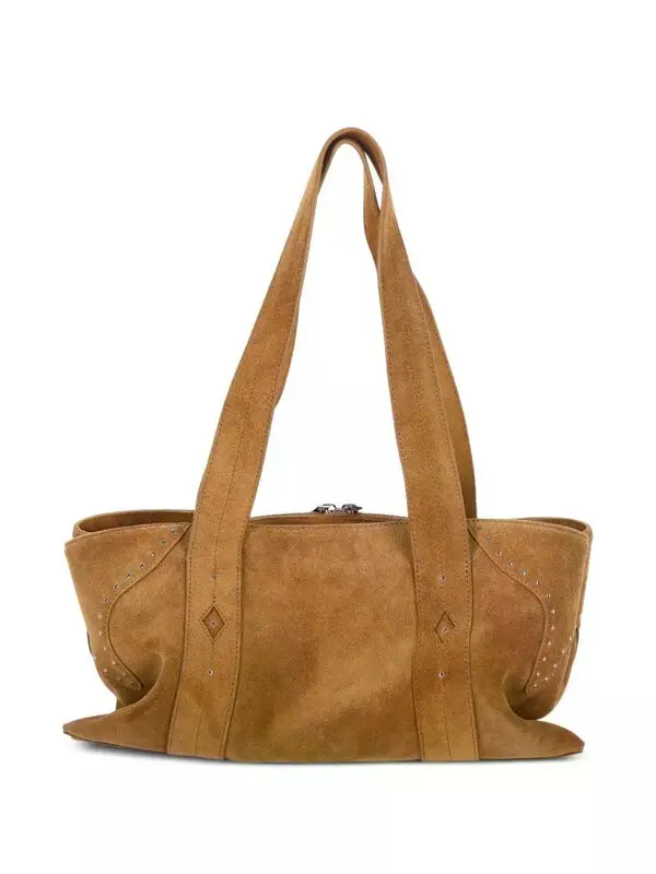 OSOI Shell Studded Shoulder Bag - Neutrals