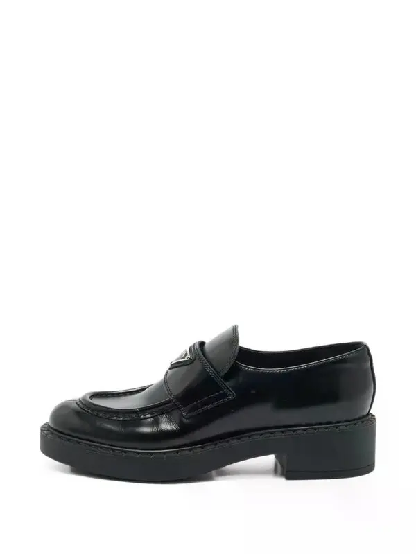 Prada Triangle Logo-plaque Loafers