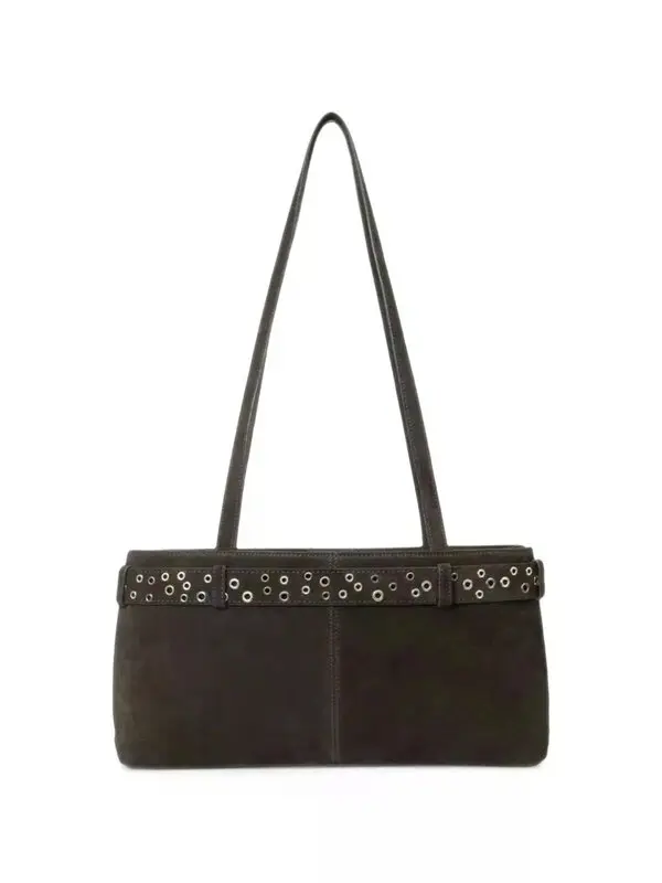 OSOI Eyelet-embellished Buckled Shoulder Bag