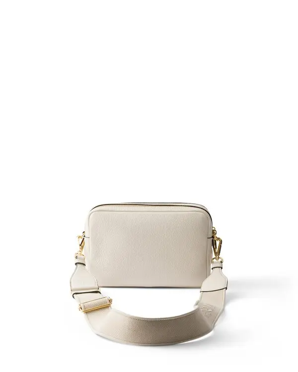 Prada Small Leather Shoulder Bag - White