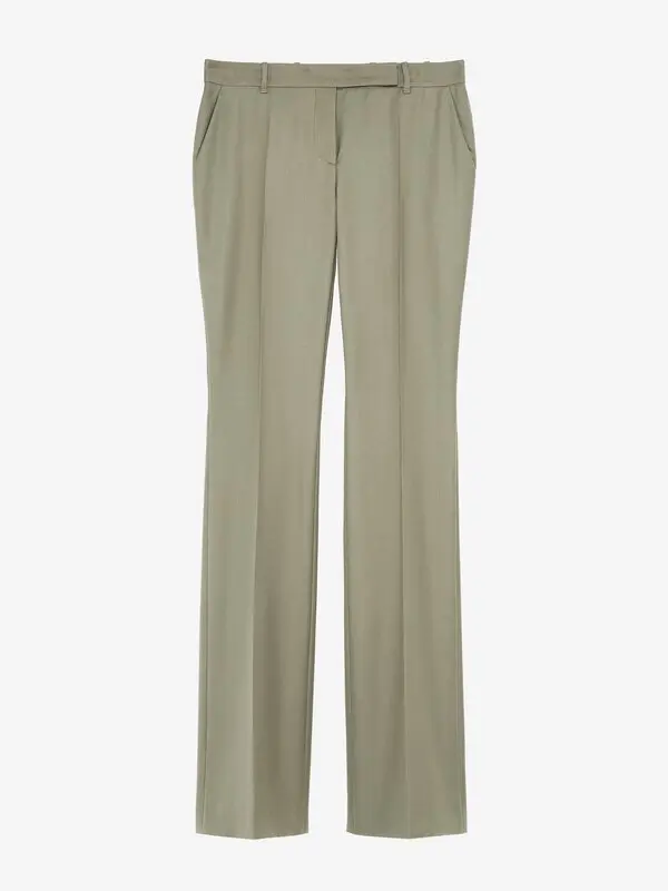 Alexander McQueen Tailored Bootcut Trousers - Light Green