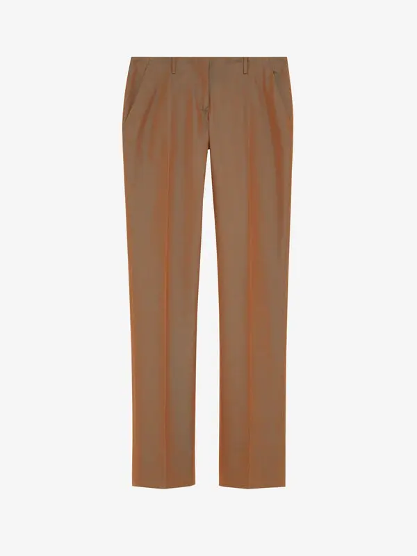 Alexander McQueen Iridescent Bumster Trousers - Brown