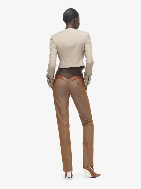 Alexander McQueen Iridescent Bumster Trousers