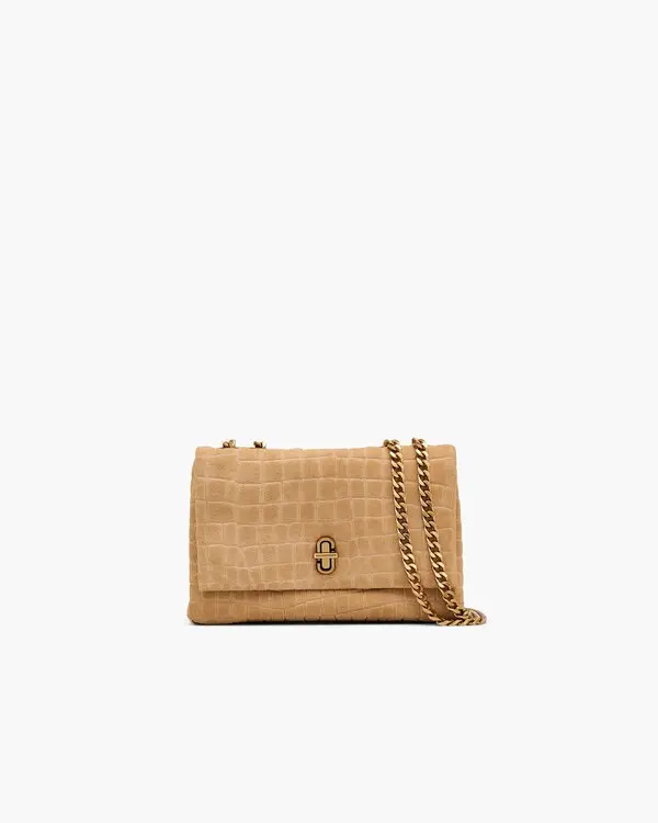 Marc Jacobs The Suede Croc Slim Dual Convertible Shoulder Bag - Sahara