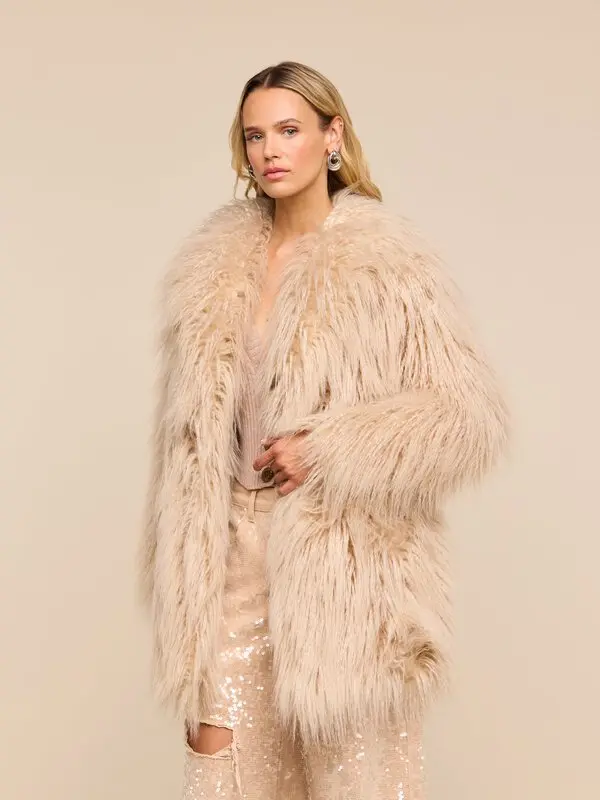 L'Agence Toira Faux Fur Coat