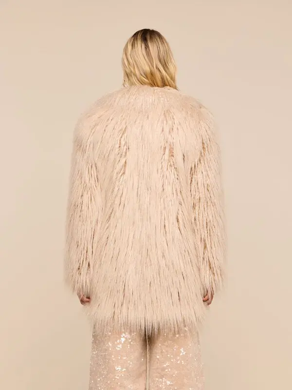 L'Agence Toira Faux Fur Coat