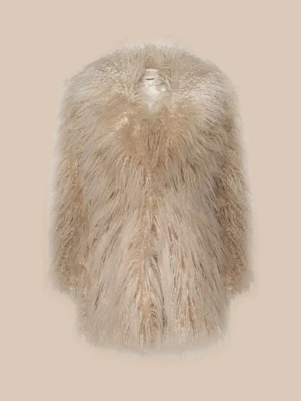 L'Agence Toira Faux Fur Coat