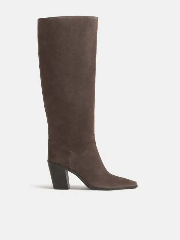 REFORMATION Dominique High Knee Boot - Grey