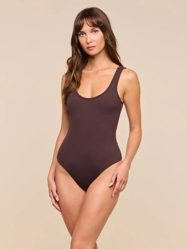 L'Agence Nica Scoopneck Bodysuit - Dark Java