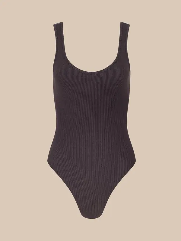 L'Agence Nica Scoopneck Bodysuit - Dark Java
