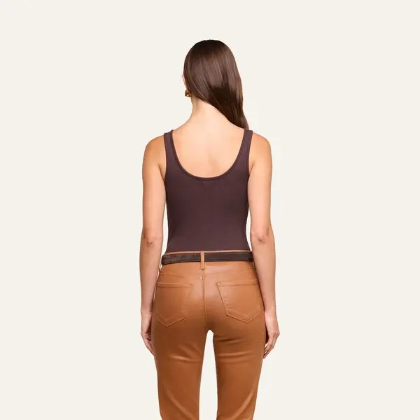 L'Agence Nica Scoopneck Bodysuit - Dark Java