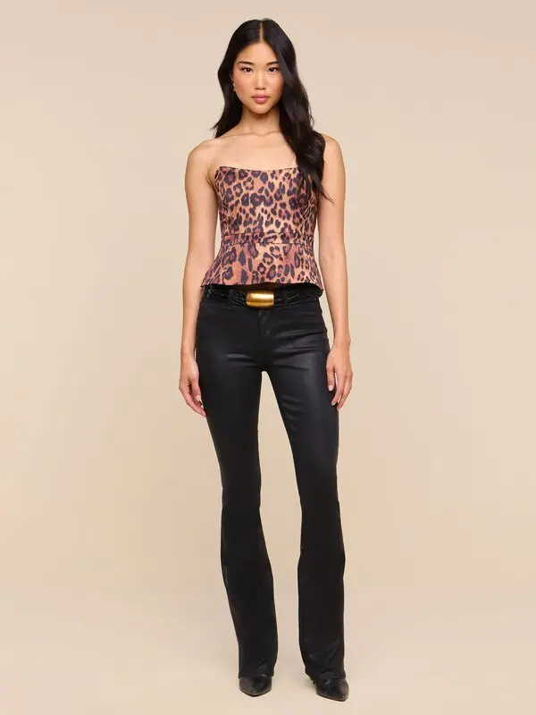 L'Agence Meliora Corset Peplum Top