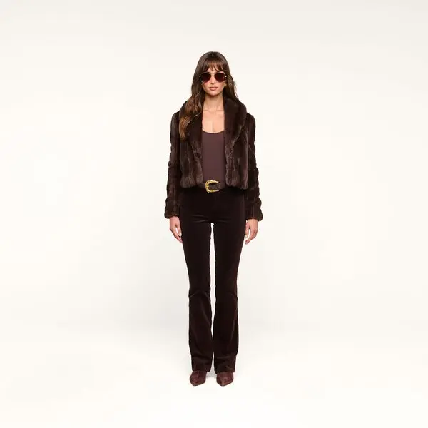 L'Agence Davy Faux Fur Jacket