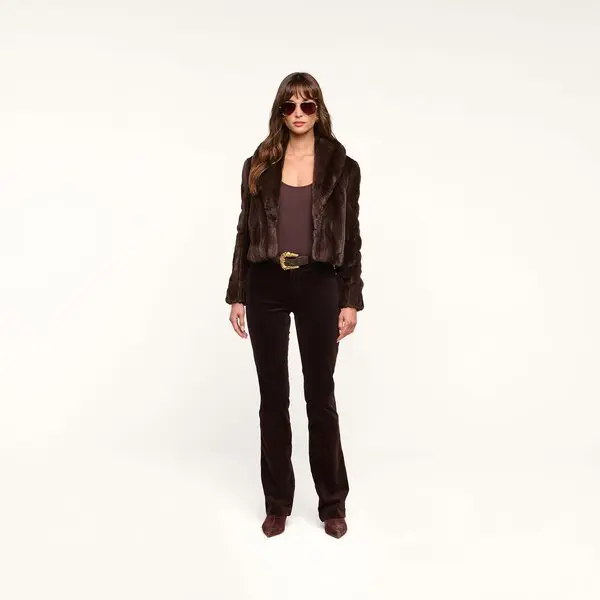L'Agence Davy Faux Fur Jacket