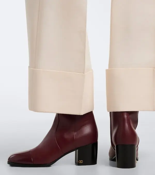 Valentino Garavani New Boot Leather Ankle Boots