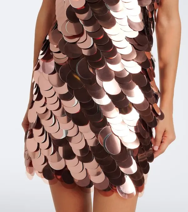 Rabanne Sequined Minidress - Pink
