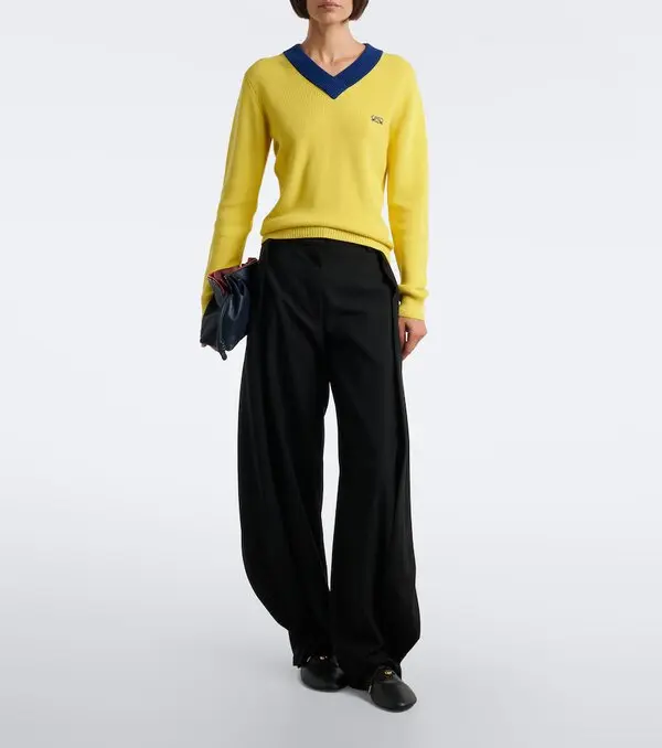Loewe Wool Barrel-leg Pants