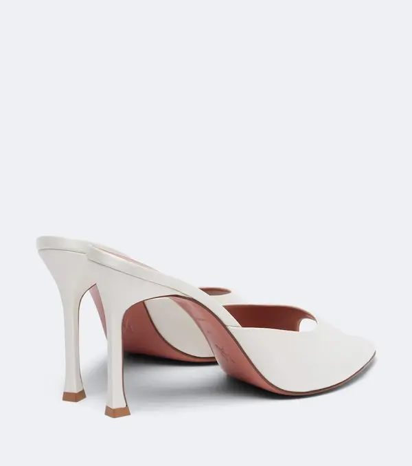 Amina Muaddi Alexa Satin Mules