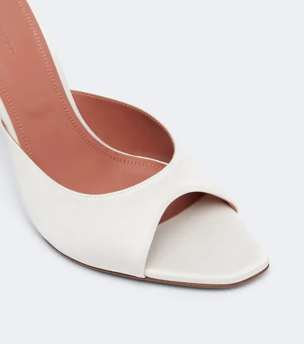 Amina Muaddi Alexa Satin Mules