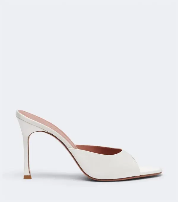 Amina Muaddi Alexa Satin Mules