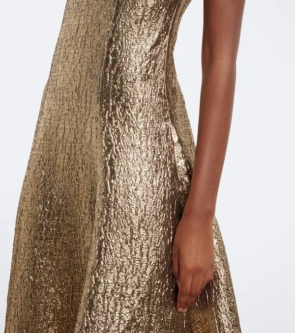 Roland Mouret Lamé Jacquard Gown