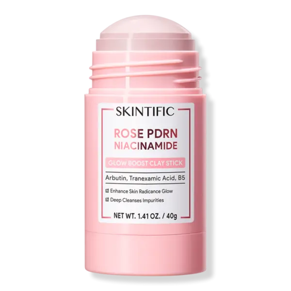 SKINTIFIC Rose Pdrn Niacinamide Glow Boost Clay Stick